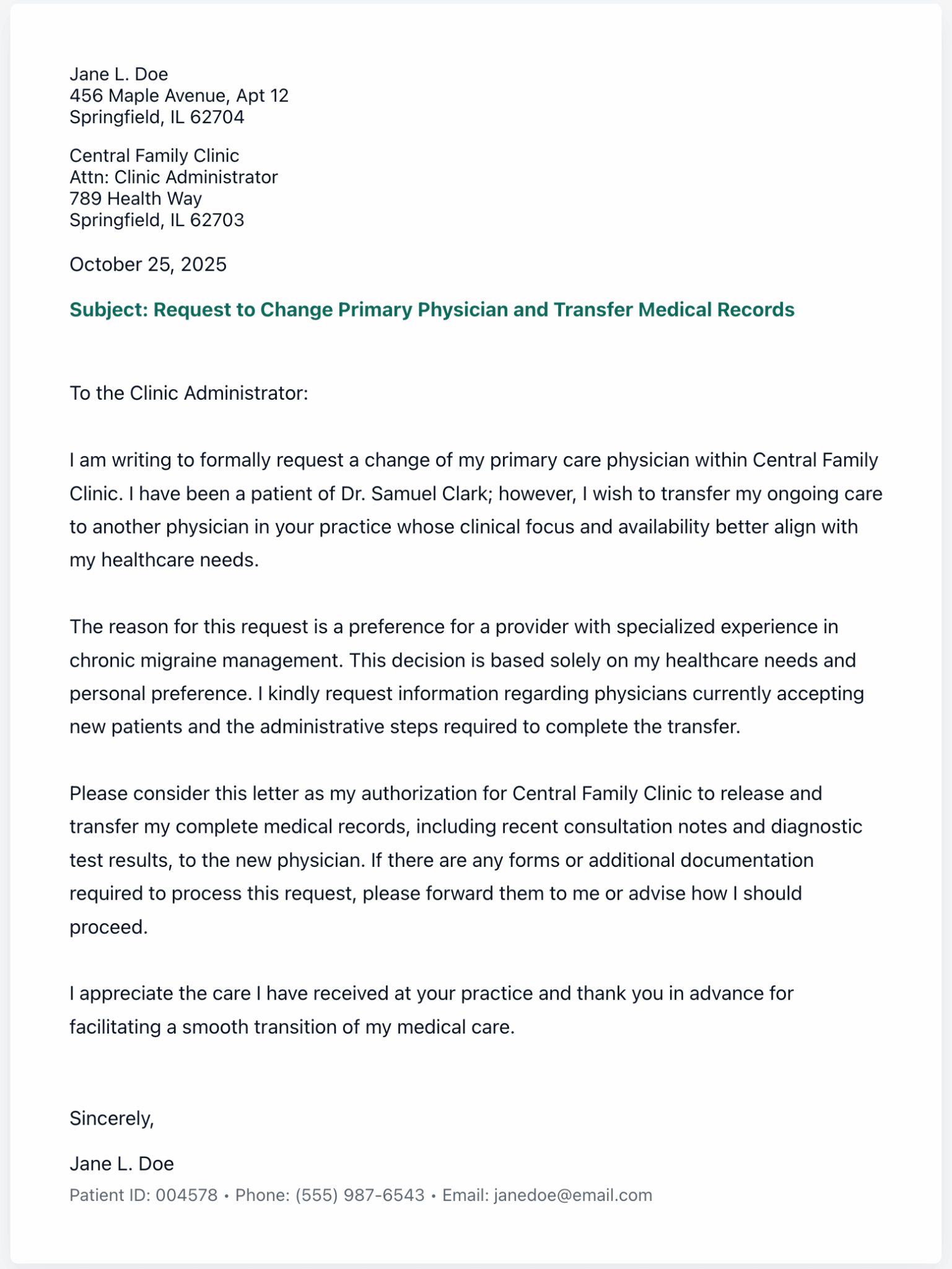 5 Sample Letters to Request Change of Doctor